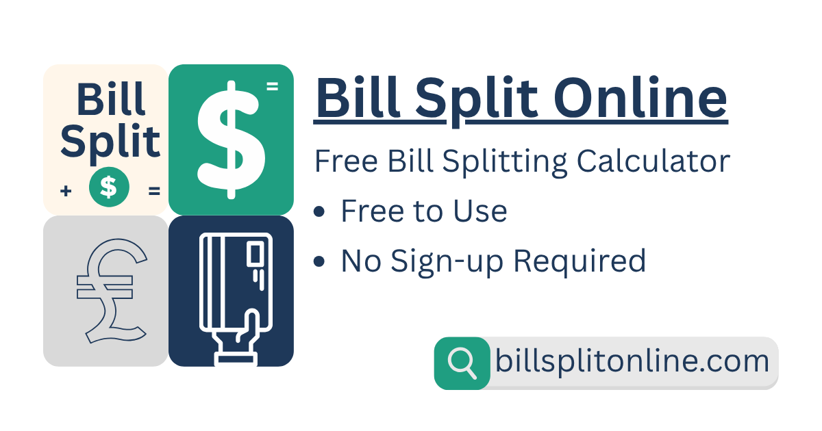 Bill Split Online - Free Bill Splitting Calculator